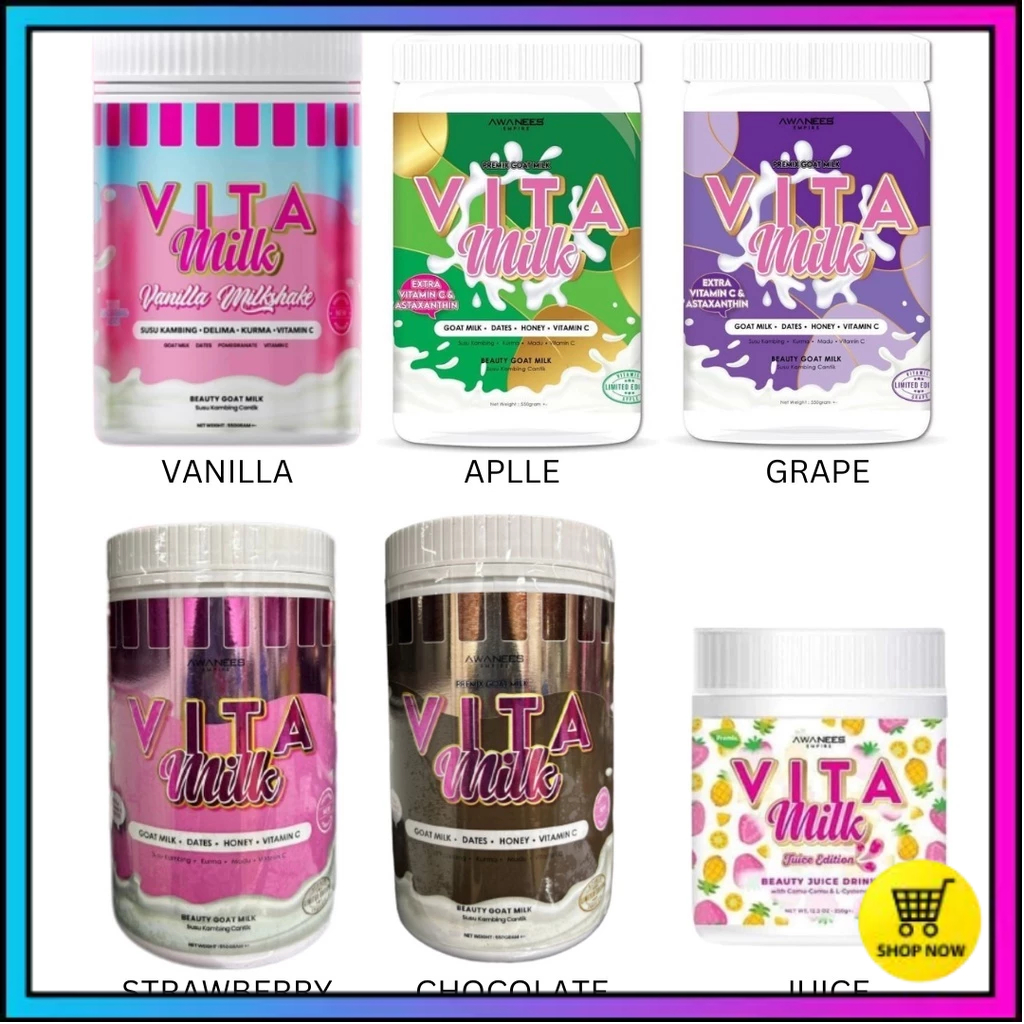 VITAMILK Booster 550gm Coklat Strawberry Vanilla Apple Grape ORI ...