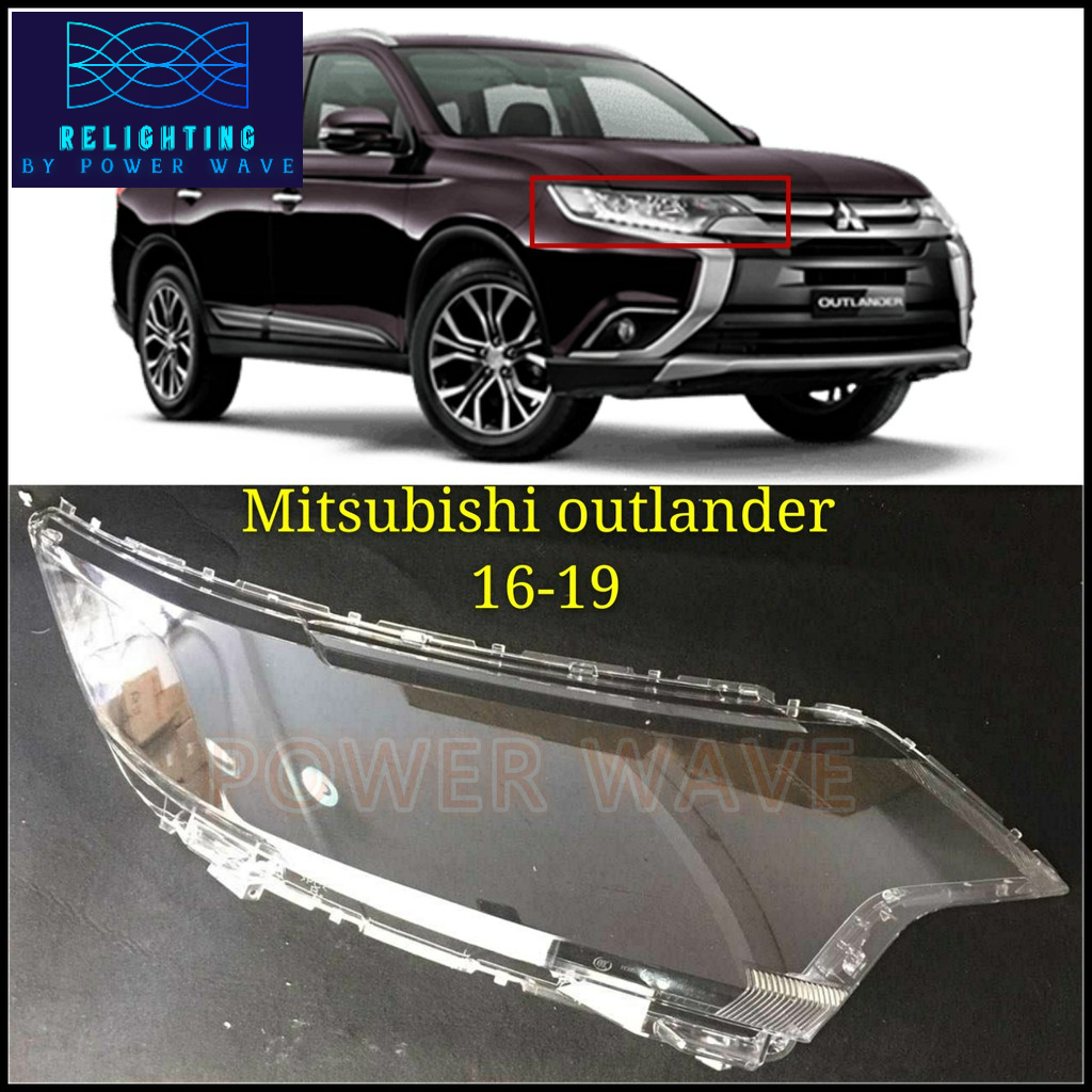 MITSUBISHI OUTLANDER 16-19 2016 2017 2018 2019 HEADLAMP COVER HEADLAMP ...