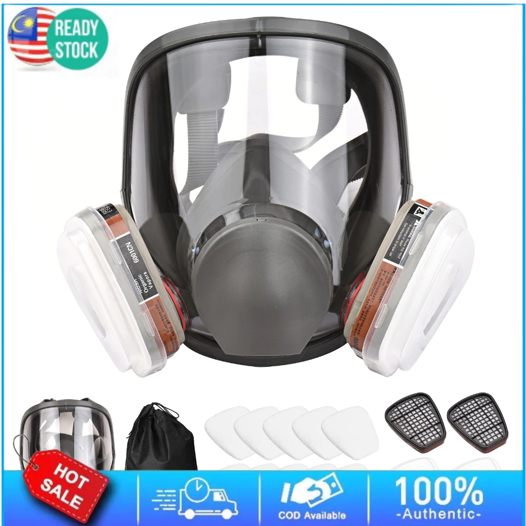 Ready Stocks 16 in 1 Gas Mask Dust Mask Protection Toxic Vapor Filter ...