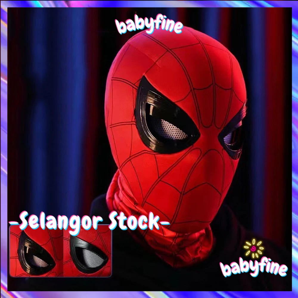 【COD】Spiderman Cosplay Mask Full Face Mask Spiderman Headgear With ...