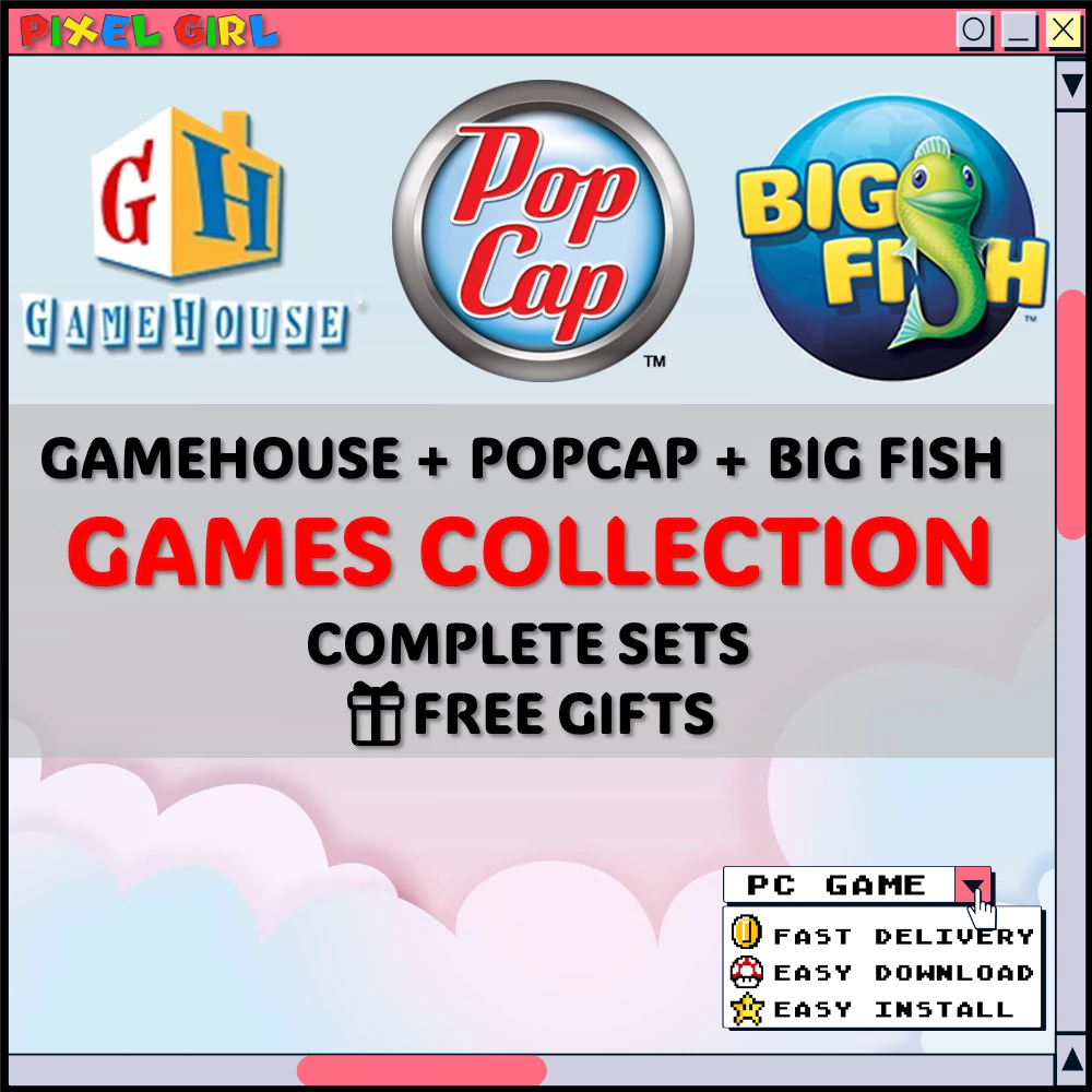 500++ Gamehouse Popcap Bigfish Classic PC Game Collection Full Version ...