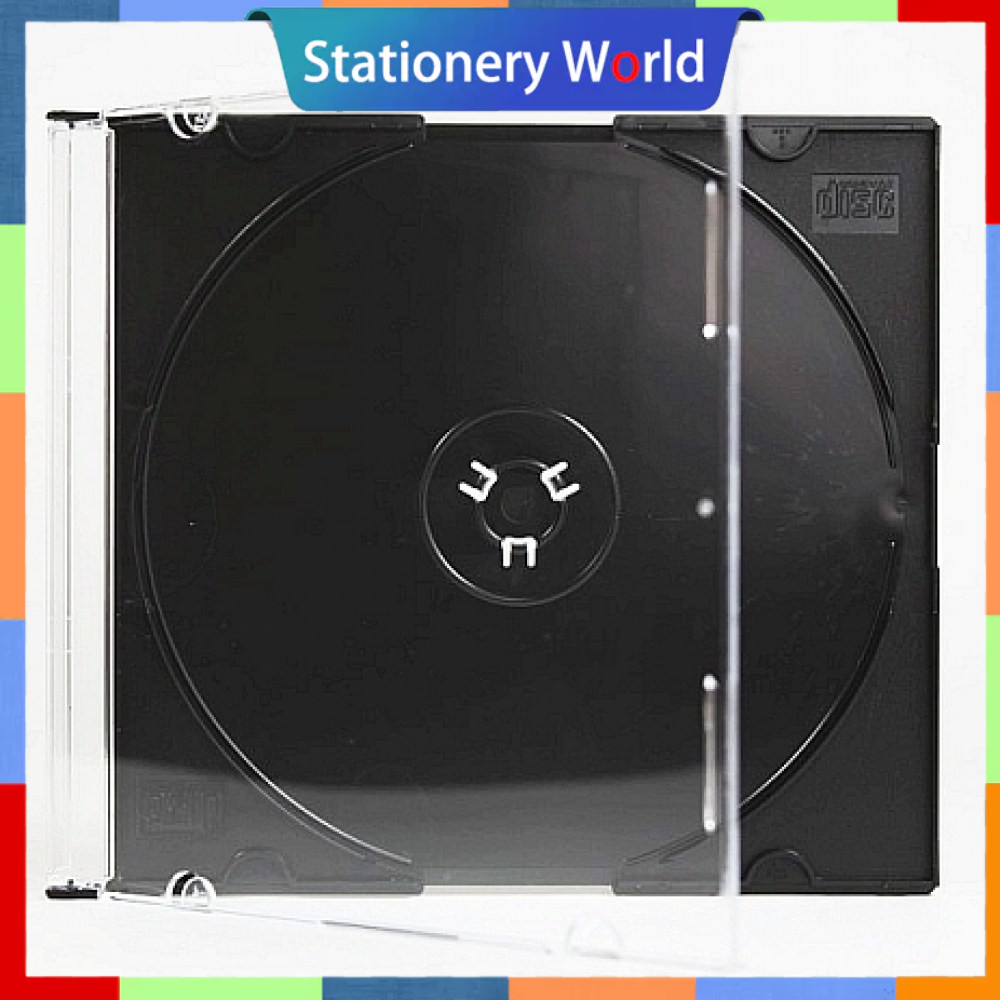 CD/VCD/DVD Single Disc Slim Case Black ( 10 pcs ) | Shopee Malaysia