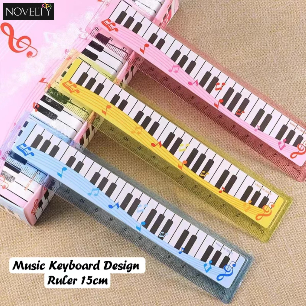 Music Keyboard Ruler 15cm/30cm Pembaris Pelajar Birthday Goodies ...