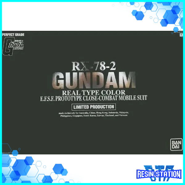 PG GUNDAM REAL TYPE COLOR RX-78-2 LIMITED EDITION MOBILE SUIT GUNDAM ...