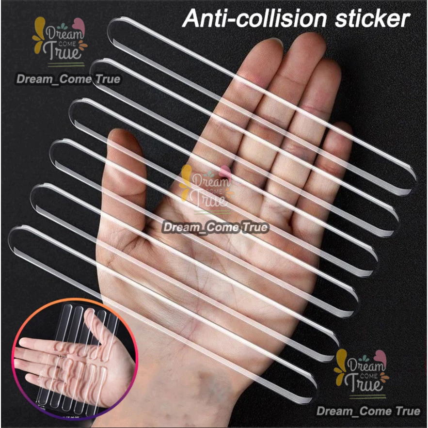 10pcs Silicone Anti-collision Door Sticker Anti-collision Strip Door ...