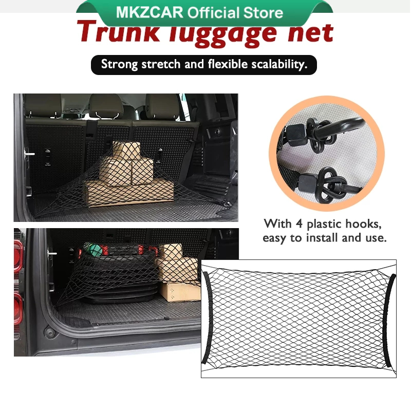 Cargo Net 4x4 Web Black Durable Trunk Car Suv Rear Car Organizer ...