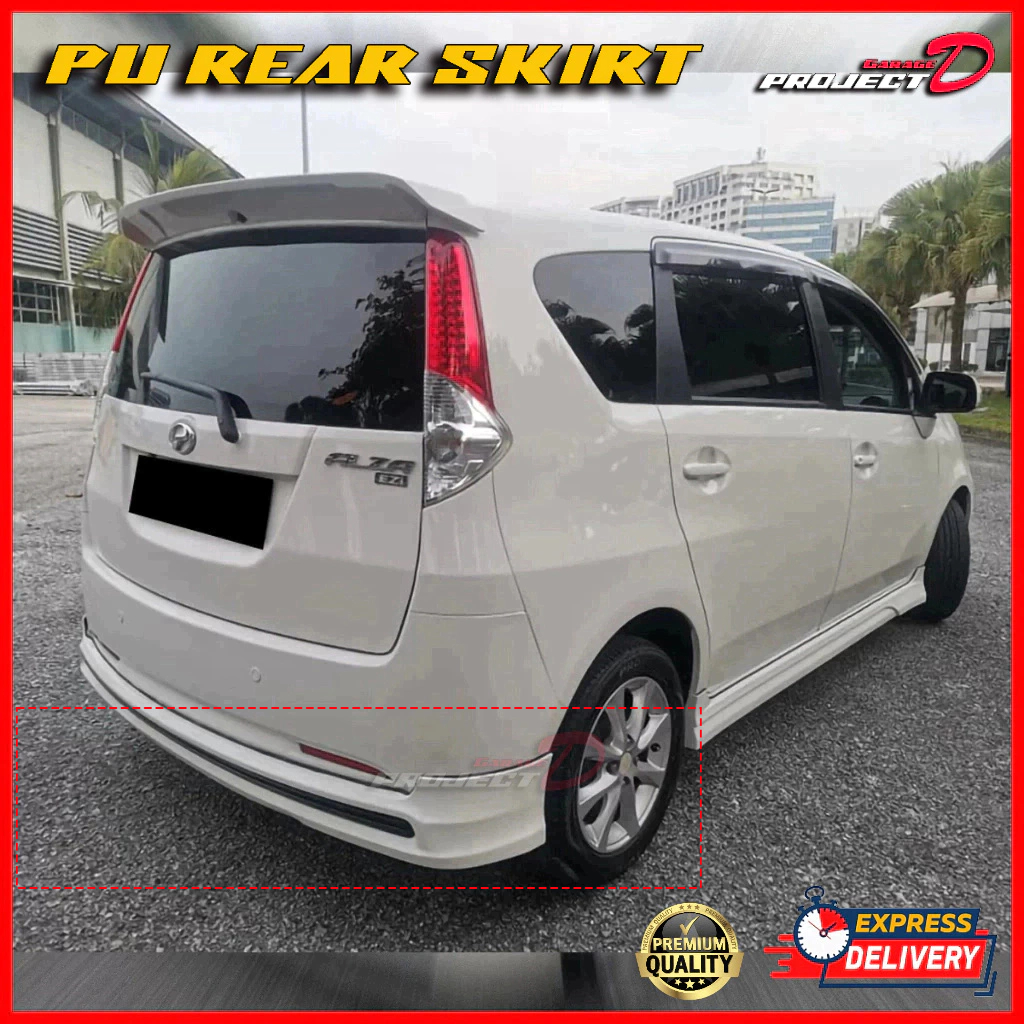 💥Ready Stock💥 Perodua Alza SE **2010 -2013** PU Rear Skirting ( Without ...