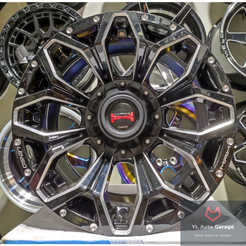 [4x4] Lenso Max 11 Sport Rim [Gloss Black] 16x8.5JJ ET0 (6x139.7 ...