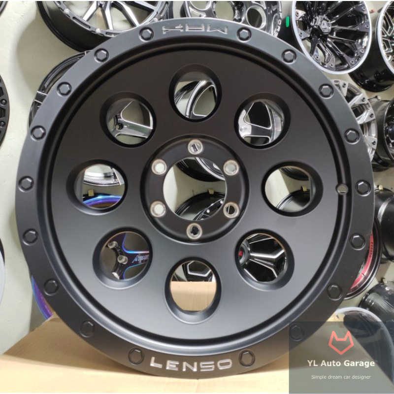 [4x4] Lenso Max-1 Sport Rim [Matte Black] 18x9JJ ET0 (6x139.7) | Shopee Malaysia