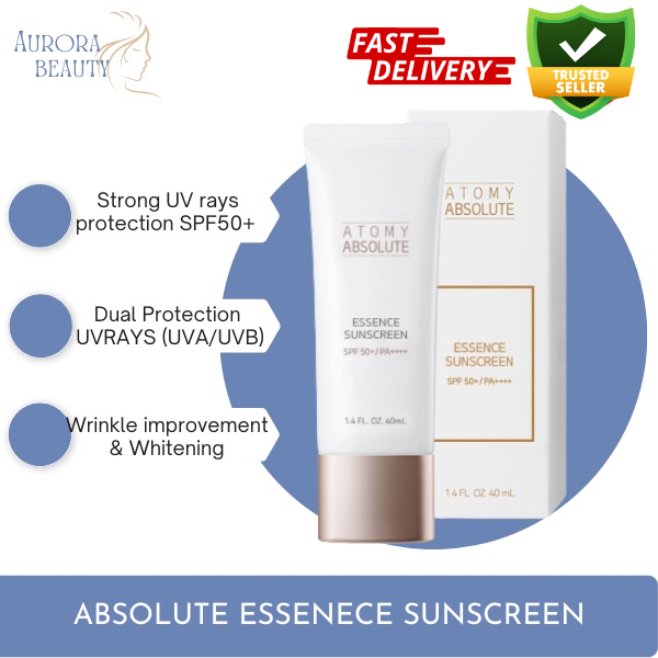 ATOMI ABSOLUTE Essence Sunscreen (40ml) (A)(T)(O)(M)(Y) | Shopee Malaysia