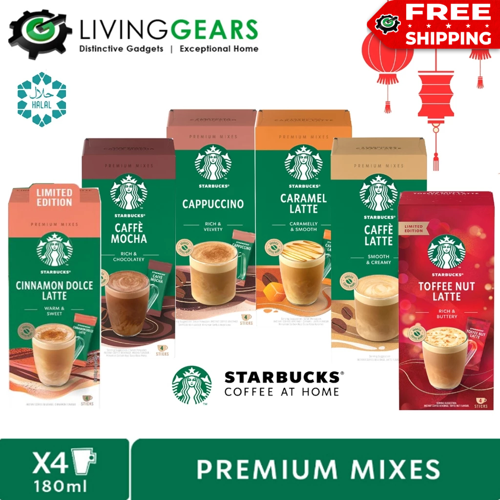 Starbucks Premium Instant Mixes (4 sachets/box) | Shopee Malaysia