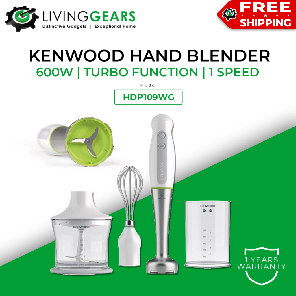 Kenwood Hand Blender Mixer 600W with Turbo (HDP109WG) | Shopee Malaysia