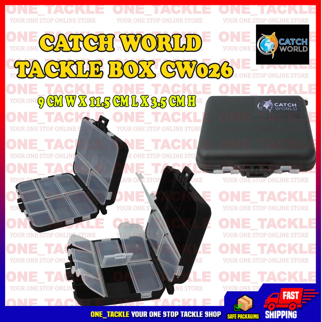 Catch World Tackle Box CW-026 BEKAS LETAK MATA KAIL,KOTAK PANCING,BEKAS ...