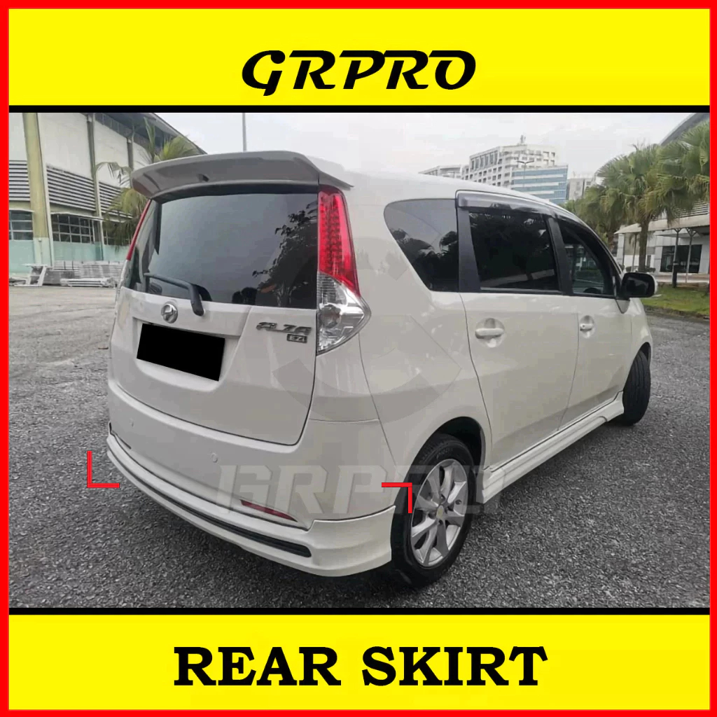 🔥READY STOCK🔥Perodua Alza 2010 - 2013 SE Rear Skirt/SE Rear Skirting ...
