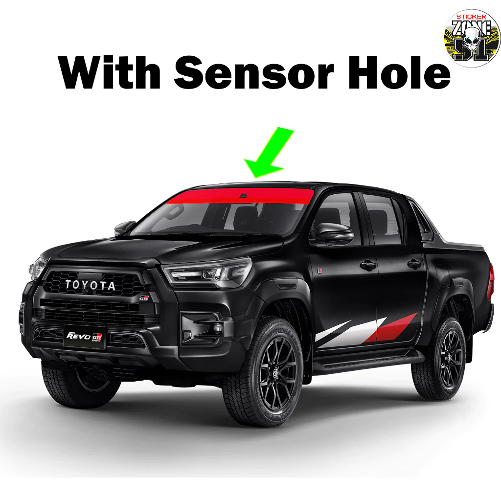 Toyota GR Hilux WindScreen WIth Sensor Sticker | Shopee Malaysia