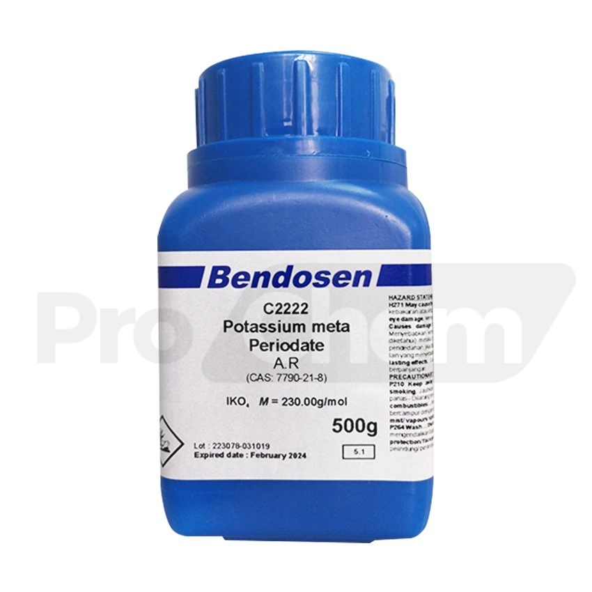 Potassium meta Periodate AR, Bendosen 500g [CAS No. 7790-21-8] | Shopee ...