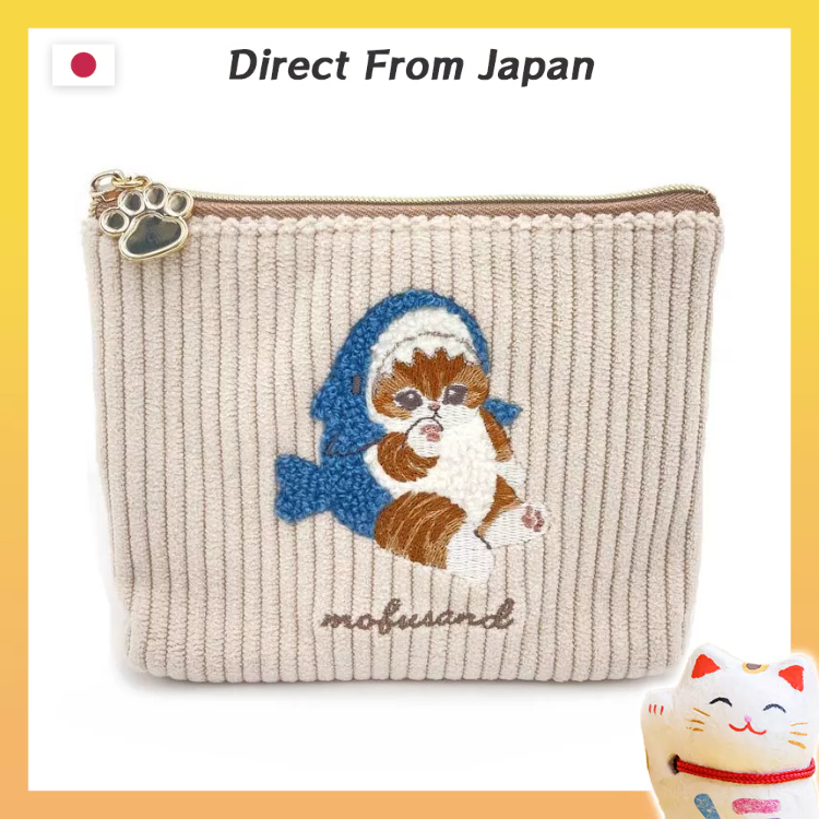 (Genuine)mofusand tissue pouch shark embroidery boa series mofusand cat ...
