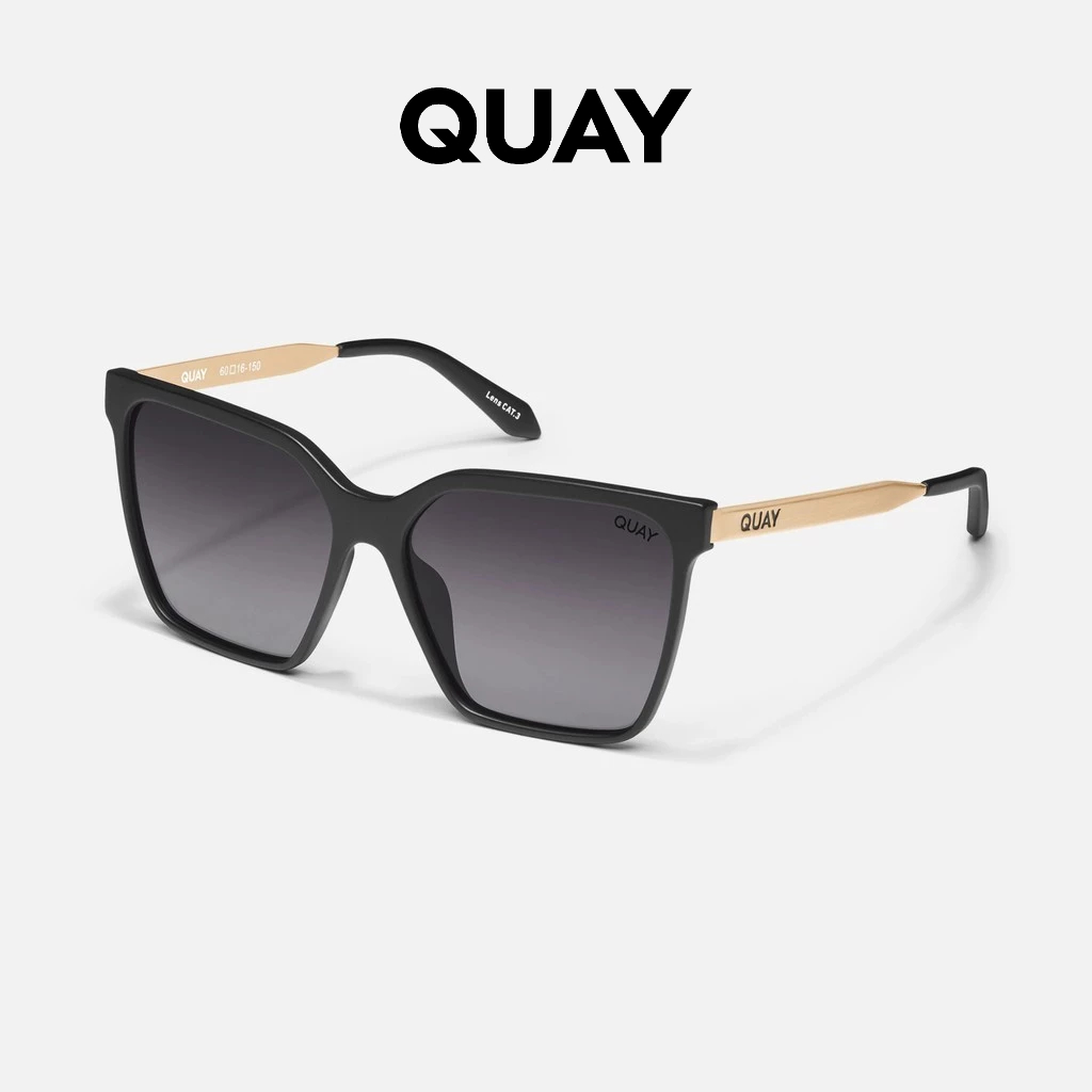 QUAY Level Up Remixed Sunglasses - Matte Black/Smoke Polarized | Shopee ...