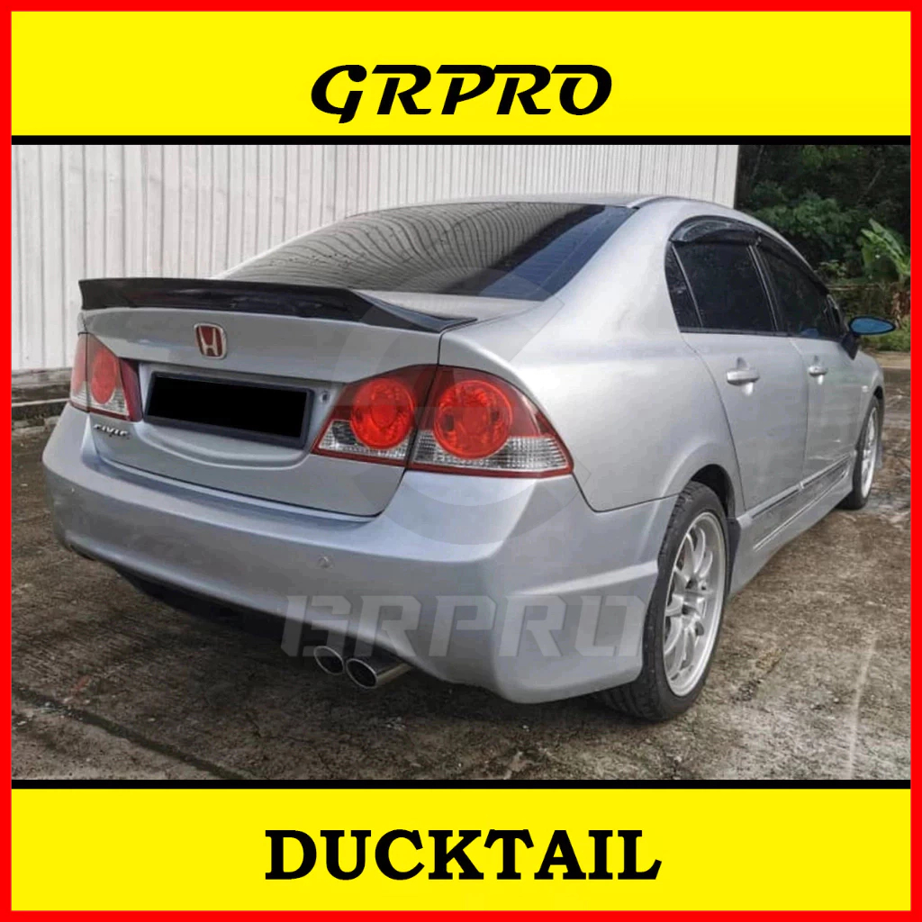 🔥 READY STOCK🔥 Honda Civic FD Renntech Ducktail Spoiler FRP (WITHOUT ...