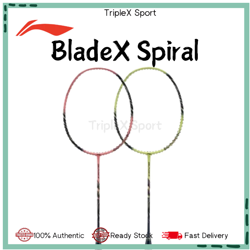 【Original】Li-Ning BladeX Spiral Badminton Unstrung Racket [FREE GRIP ...
