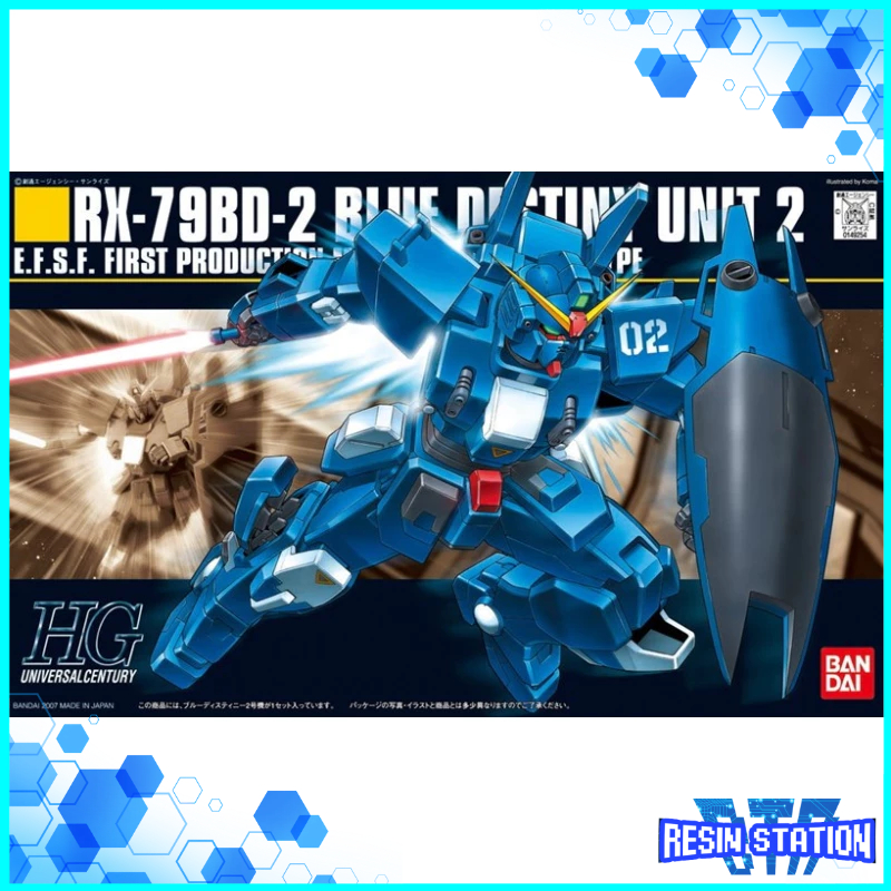 HG BLUE DESTINY UNIT 2 HGUC 1/144 GUNDAM THE BLUE DESTINY BANDAI GUNPLA ...
