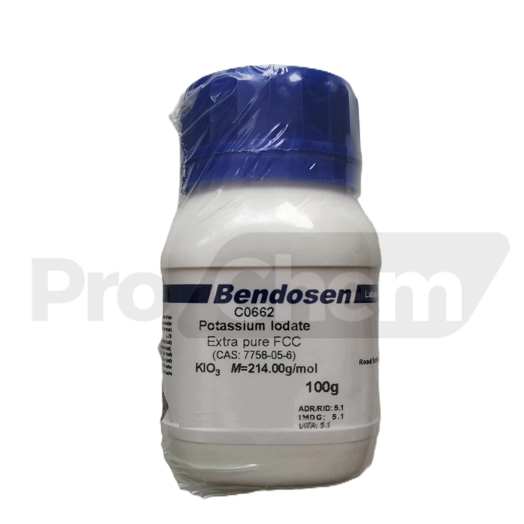 Potassium Iodate extra pure FCC, Bendosen 100g [CAS No. 7758-05-6 ...