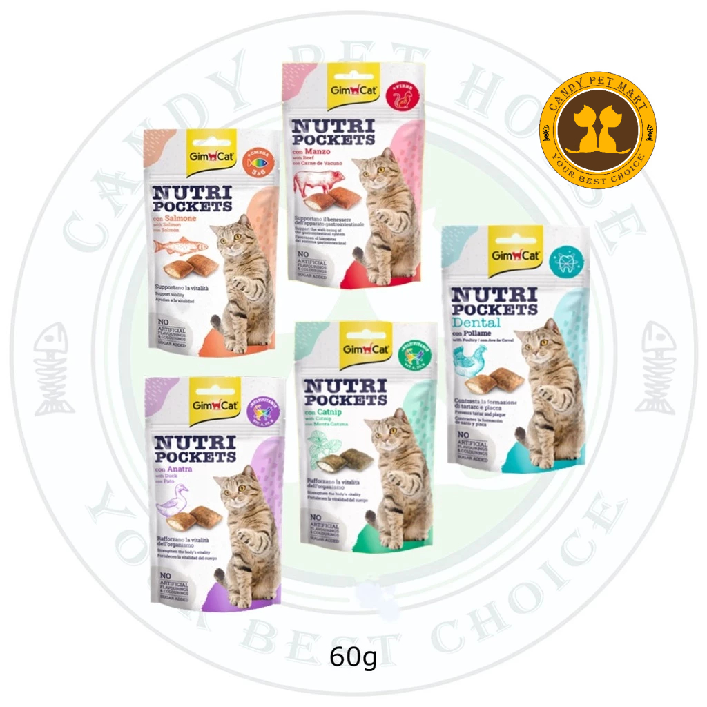 Gimcat Nutri Pockets Cat Treats and Snacks- 60g/150g | Shopee Malaysia
