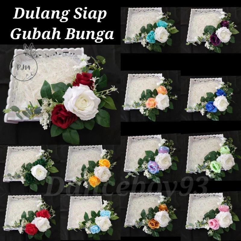 Dulang Hantaran Siap Gubah Pallet Putih(3/5/7dulang)/Wedding/Hantaran ...