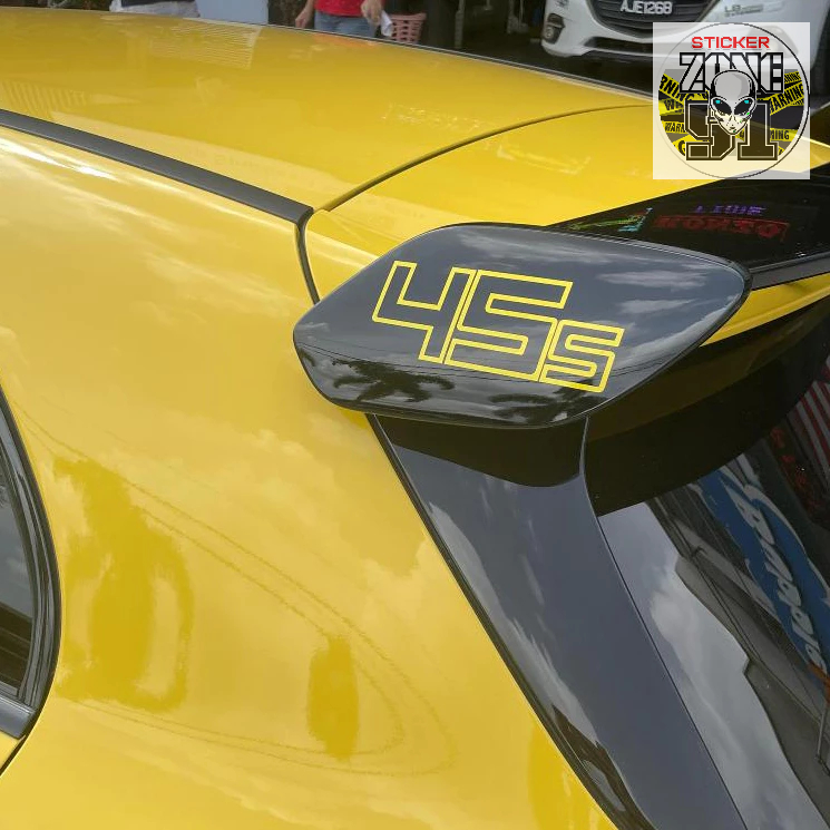 Mercedes Benz AMG A45S Spoiler Sticker 2 pieces | Shopee Malaysia