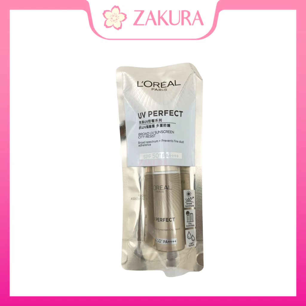 L'Oreal UV Perfect Broad UV Sunscreen City Resist SPF50+ 30ml | Shopee Malaysia