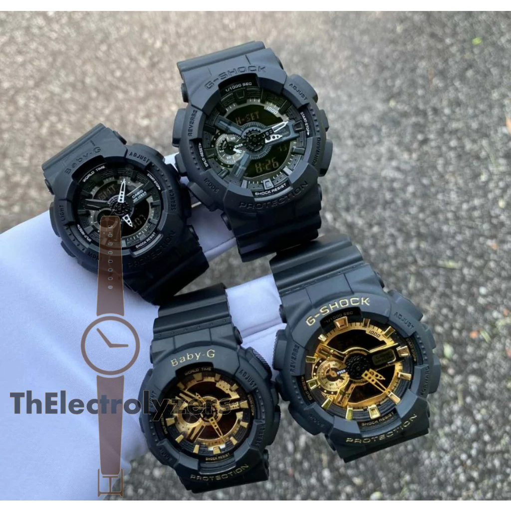 🕒🎉 READY STOCK NEW ARRIVAL: GA-110 Analog-Digital Couple Set Wristwatch ...