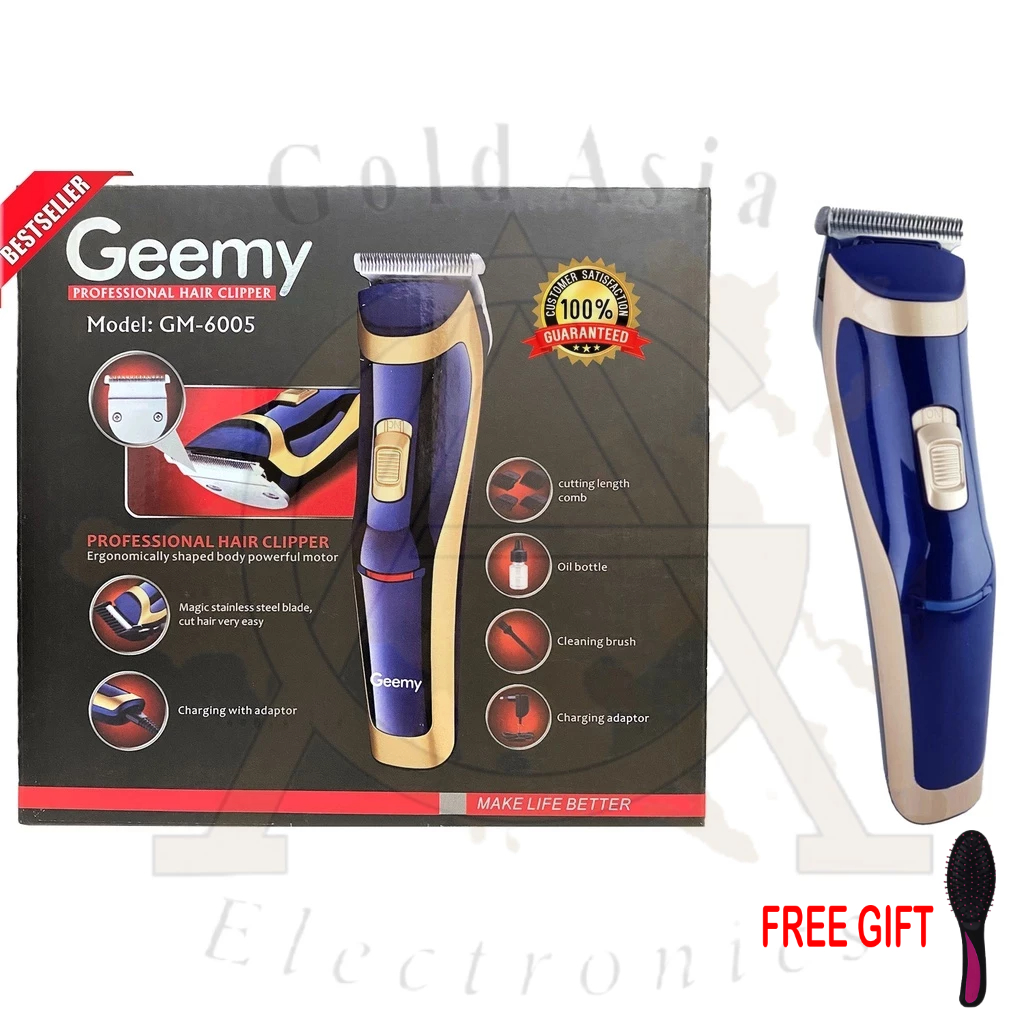 GEEMY GM-6005 Professional Electric Hair Clipper Rechargeable Shaver ...