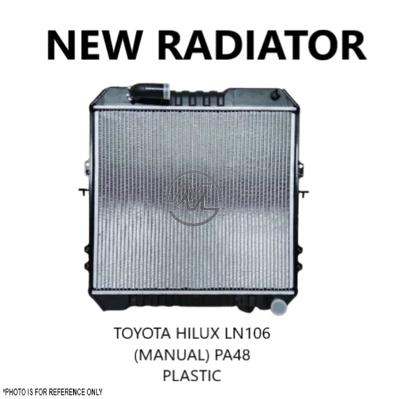NEW RADIATOR TOYOTA HILUX LN106 MANUAL PA48 PLASTIC | Shopee Malaysia