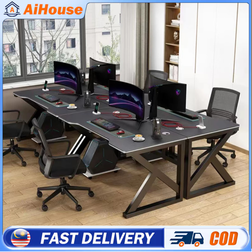 120CM Gaming Table Upgrade Carbon MattAnti-Scratch PC Table Study Table ...