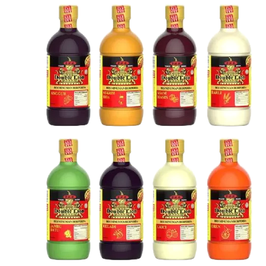 DOUBLE LION Flavoured Concentrate Syrup / Bes Sirap Berperisa 495ml ...