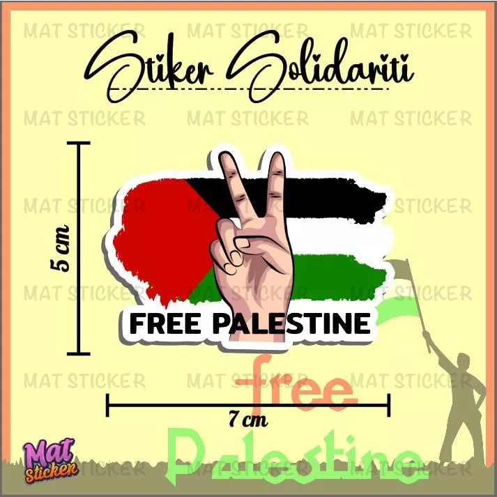 STICKER SOLIDARITI - FREE PALESTINE | Shopee Malaysia