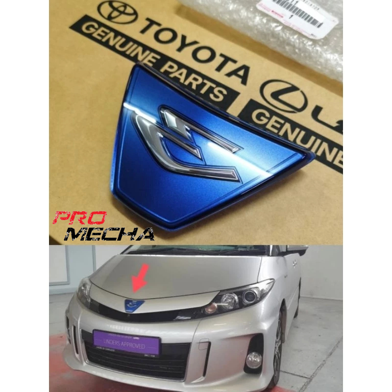 ORIGINAL TOYOTA ESTIMA HYBRID AHR20 2012~2015 FRONT GRILLE LOGO EMBLEM ...