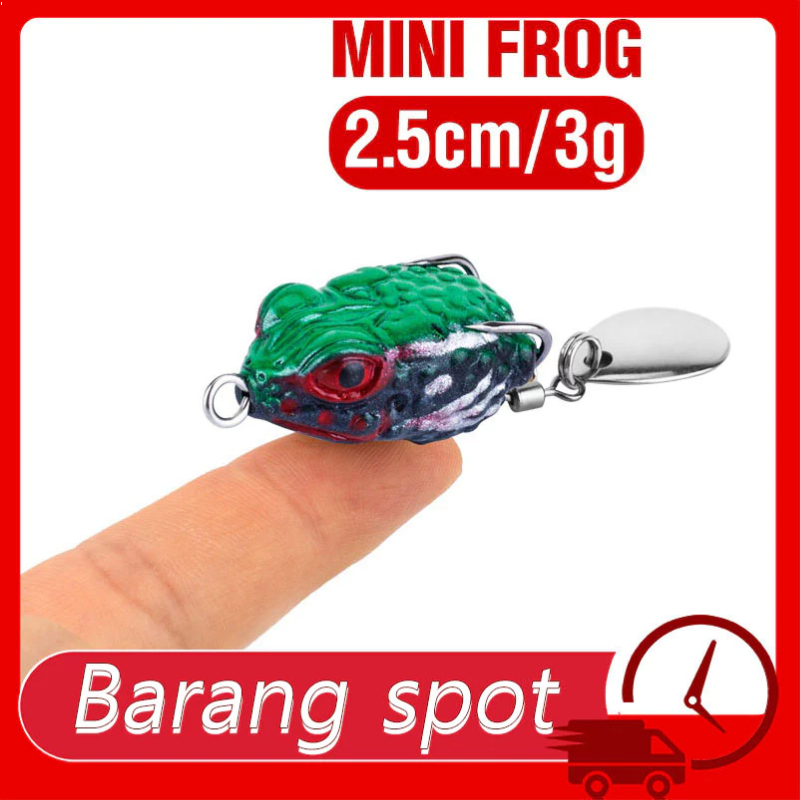 Soft Frog Soft Plastic 2.5cm/3g Mini Frog Casting Lure Murah Frog Bait ...
