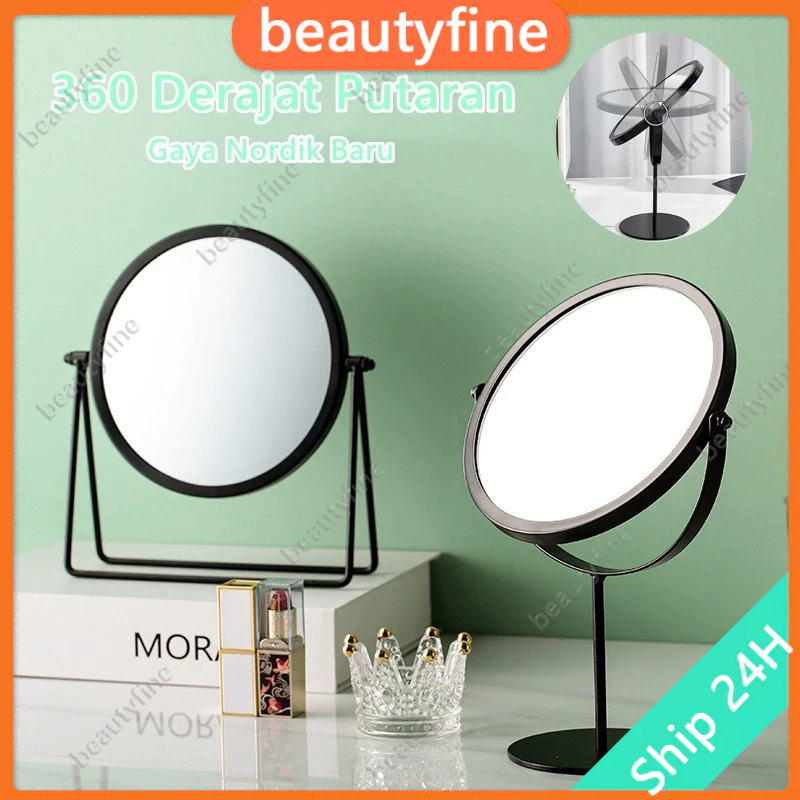 🌈Local shop🚚Desk Makeup Mirror | Table Mirror 360° Rotation Metal Round ...
