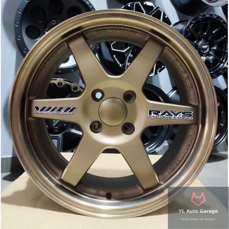 Volks Rays TE37 [Bronze] Sport Rim 16x7 ET35 (4x100) | Shopee Malaysia