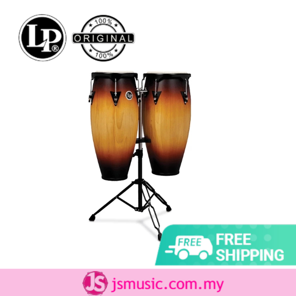 LP City Series 10” & 11” Conga Set with Stand, Vintage Sun Burst ...