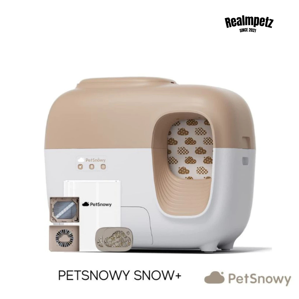 Realmpetz PETSNOWY Snow*Automatic Cat Litter Box, Innovative Self ...