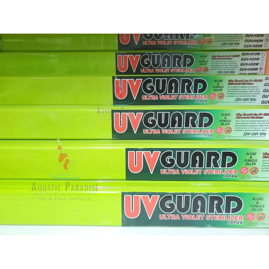 UV GUARD Aquarium Pond Water Treatment Sterilizer Disinfectant Ultra ...