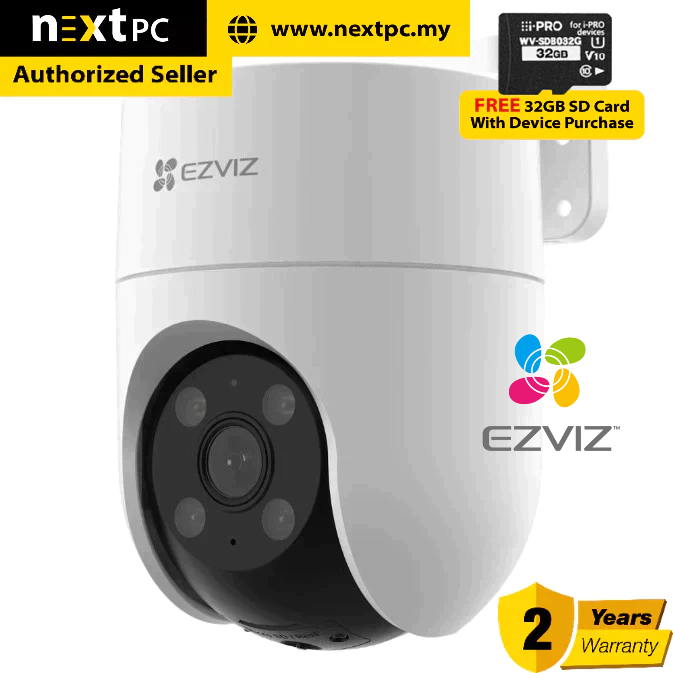[Ready Stock] Ezviz H8C 2MP / 4MP Outdoor Pan and Tilt Camera / 2 Years ...