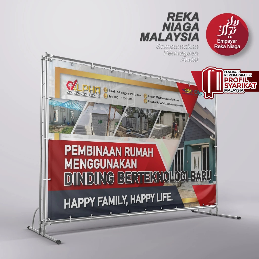 Perkhidmatan Design Kain Rentang | Banner Design Service | Shopee Malaysia