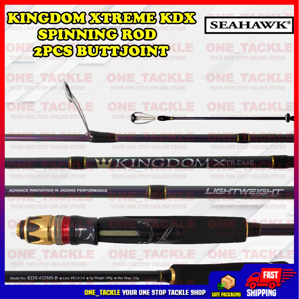 Team Seahawk Kingdom Xtreme Spinning & Casting Rod | Shopee Malaysia