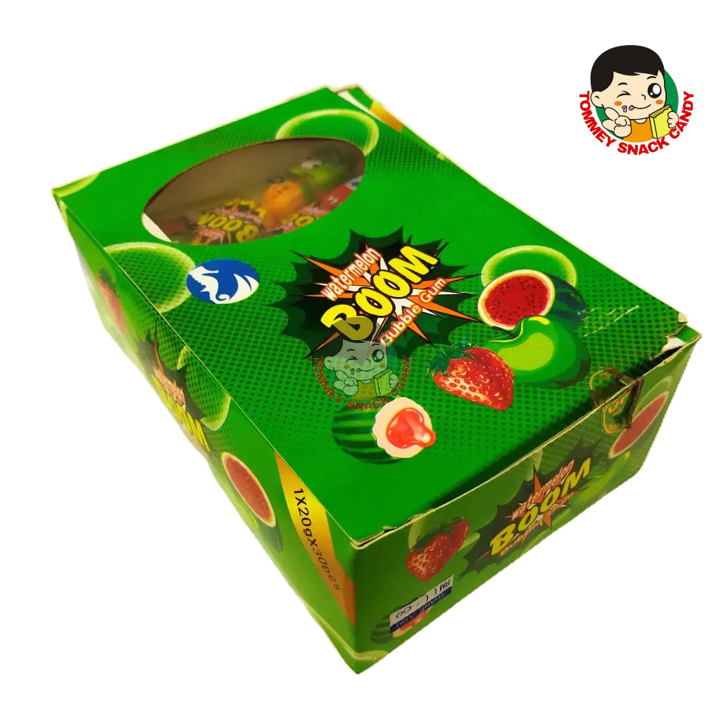 Watermelon Boom Bubble Gum 30pcs Gula Getah Childhood Snack | Shopee ...
