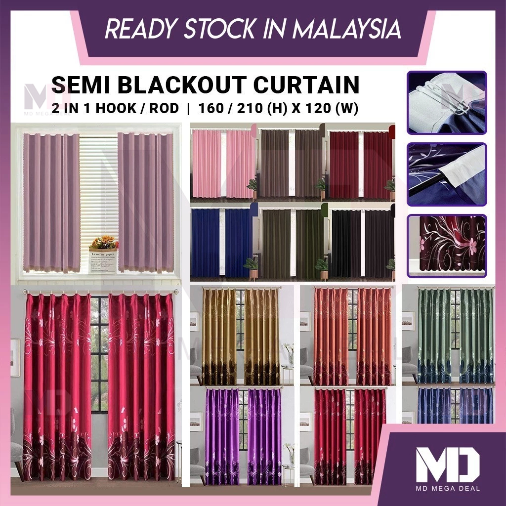《Mega Deal》LANGSIR PINTU TINGKAP / CURTAIN WINDOW / KAIN TINGKAP ...