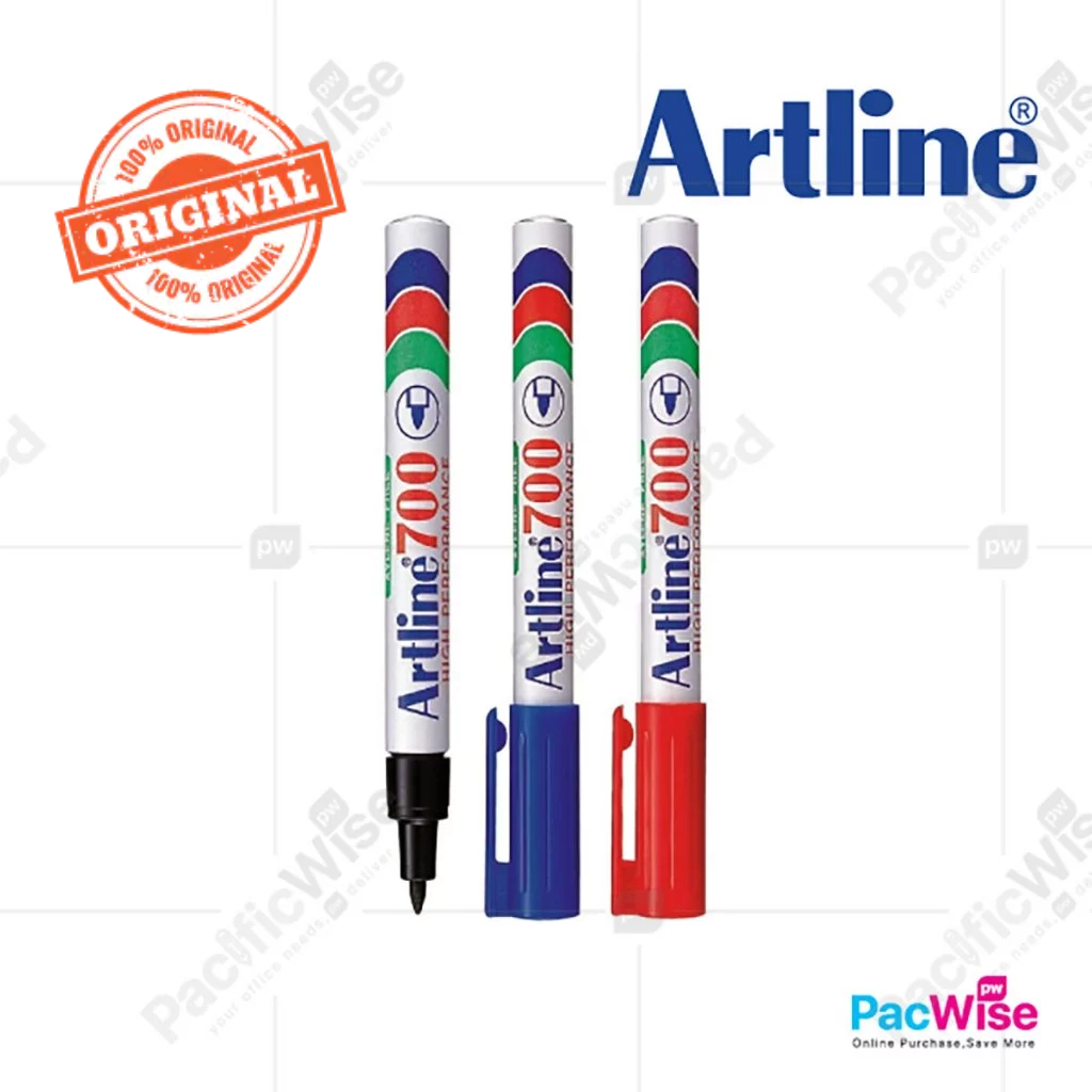 Artline 700 Permanent Marker Pen Hata Brand | Bullet Nib | 3 Colours ...