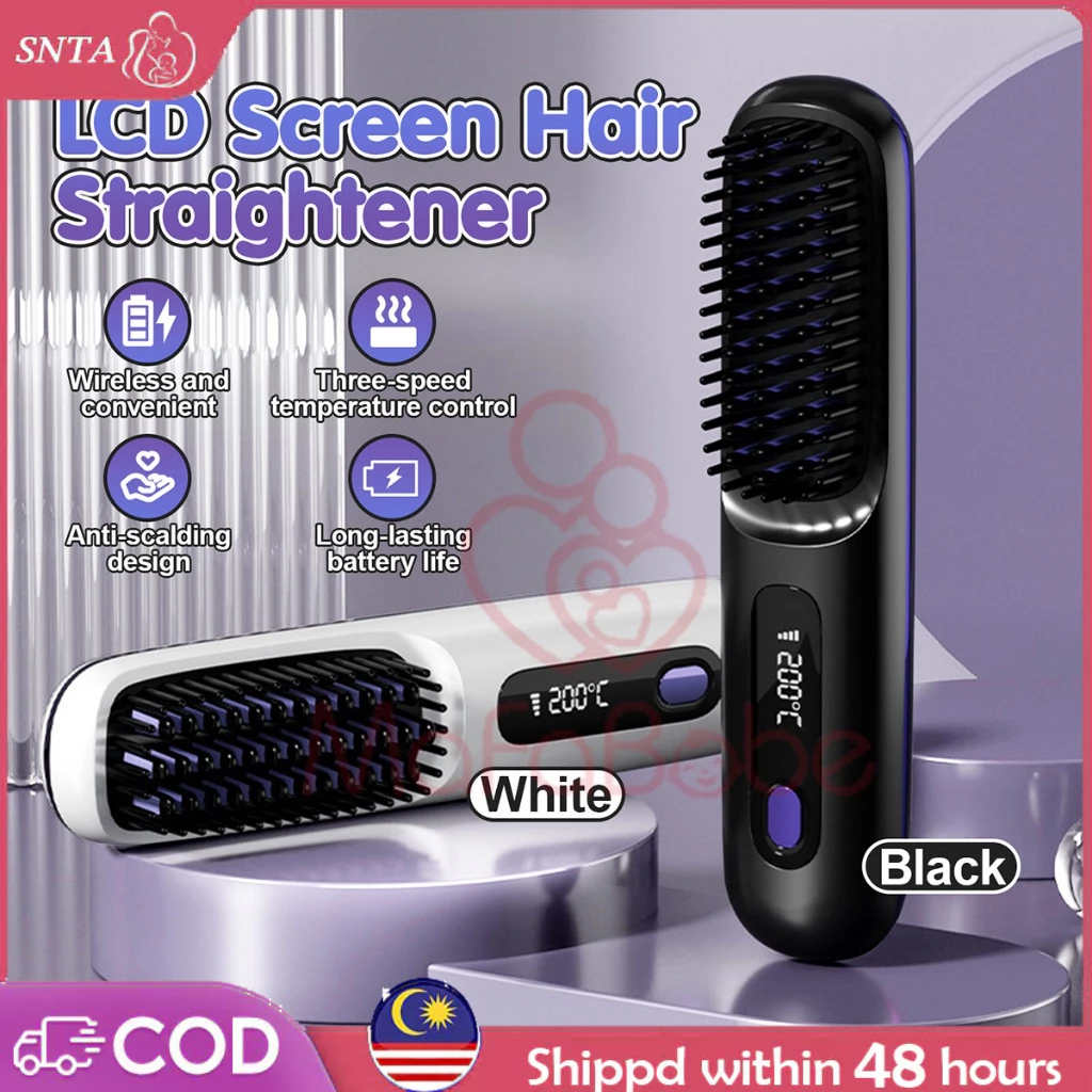 Mafababe hair straightener electric heating comb anti-scalding mini ...
